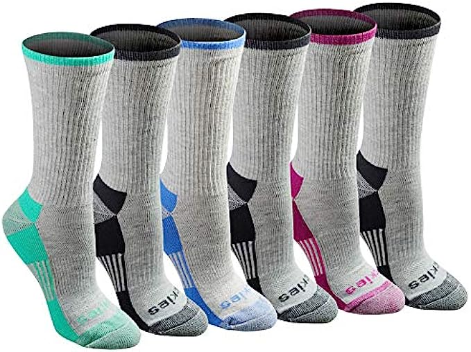 Dickies Women's Dritech Advanced Moisture Wicking Crew Sock (6/12 Packs)