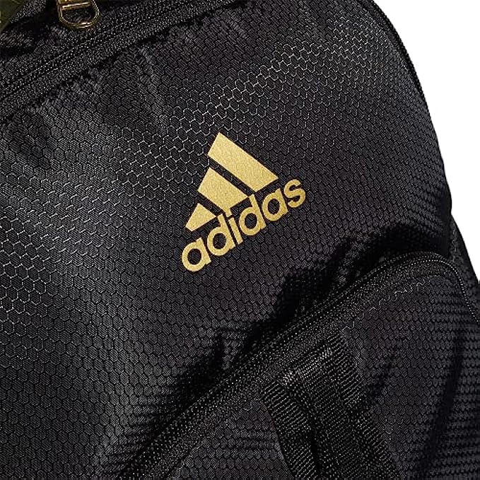 adidas Prime 6 Backpack, Black/Gold Metallic, One Size